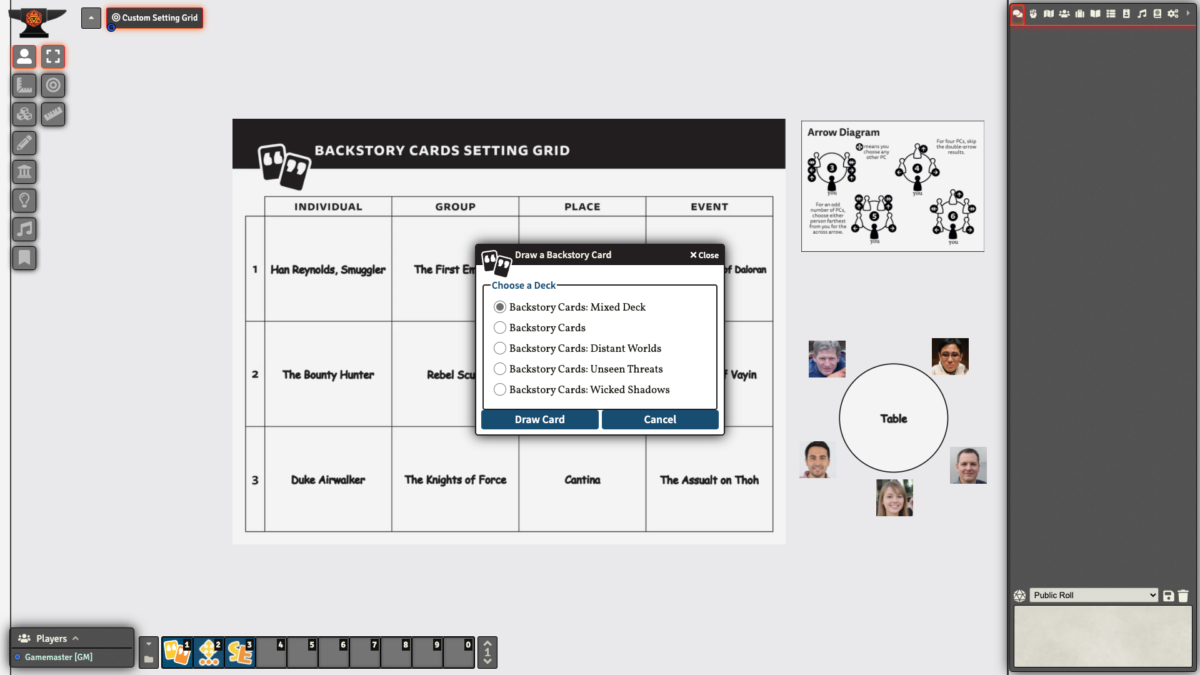 Backstory Cards for Foundry VTT – The Immaterial Plane