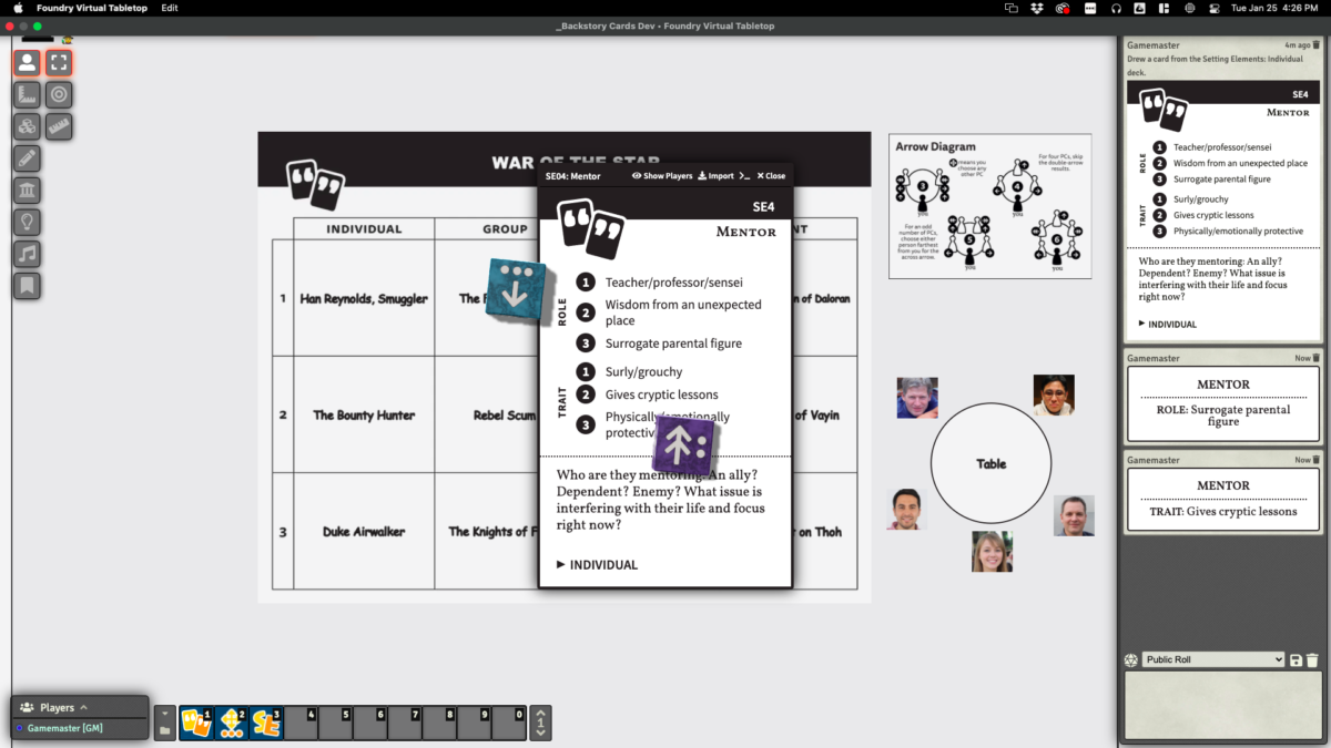Backstory Cards for Foundry VTT – The Immaterial Plane